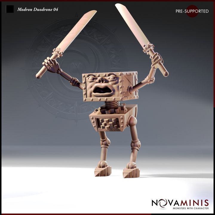 3D Printable Modron Duodrone 04 by NovaMinis